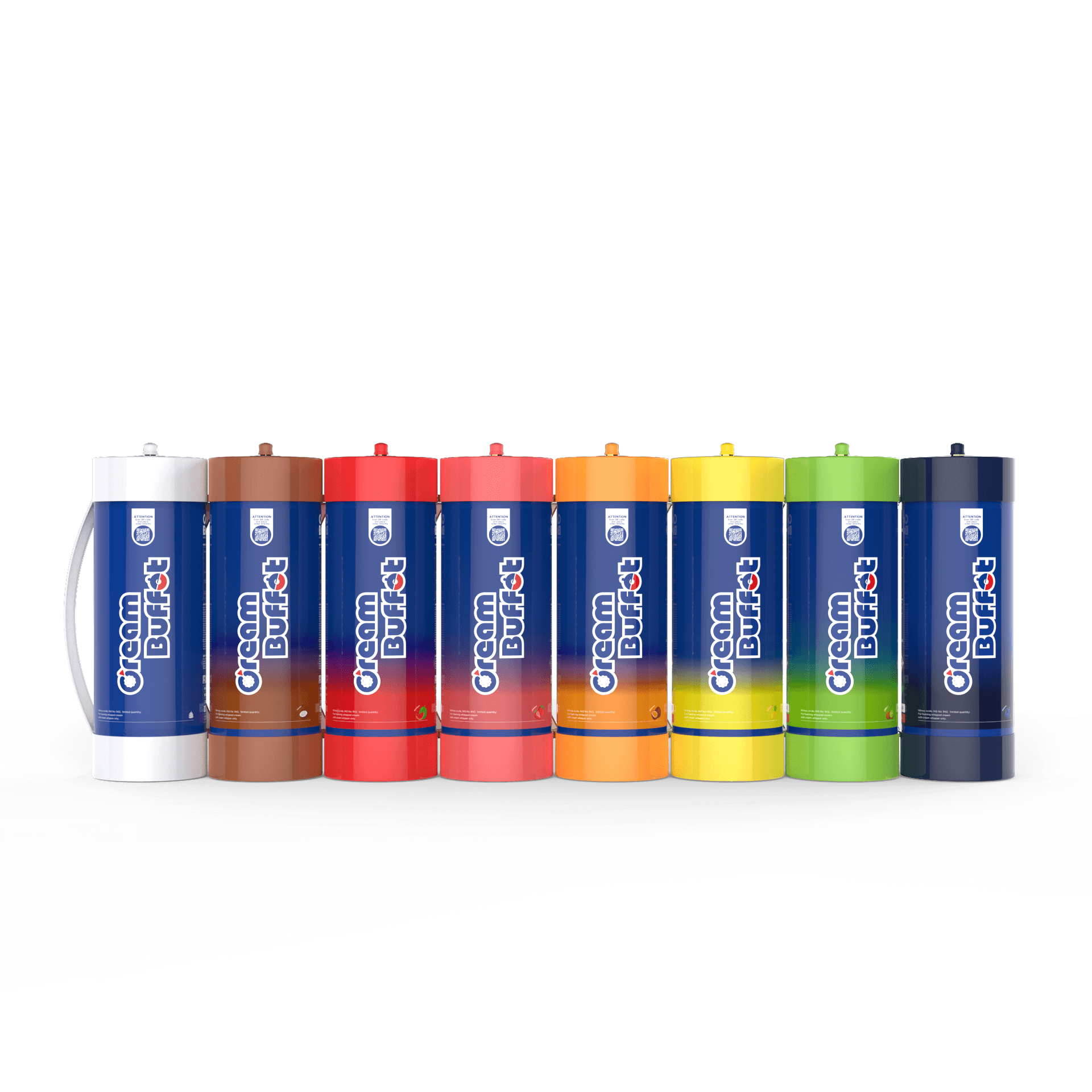 2000G 3.3L Nitrous Oxide Tanks Whipped Cream Chargers - Creambuffet