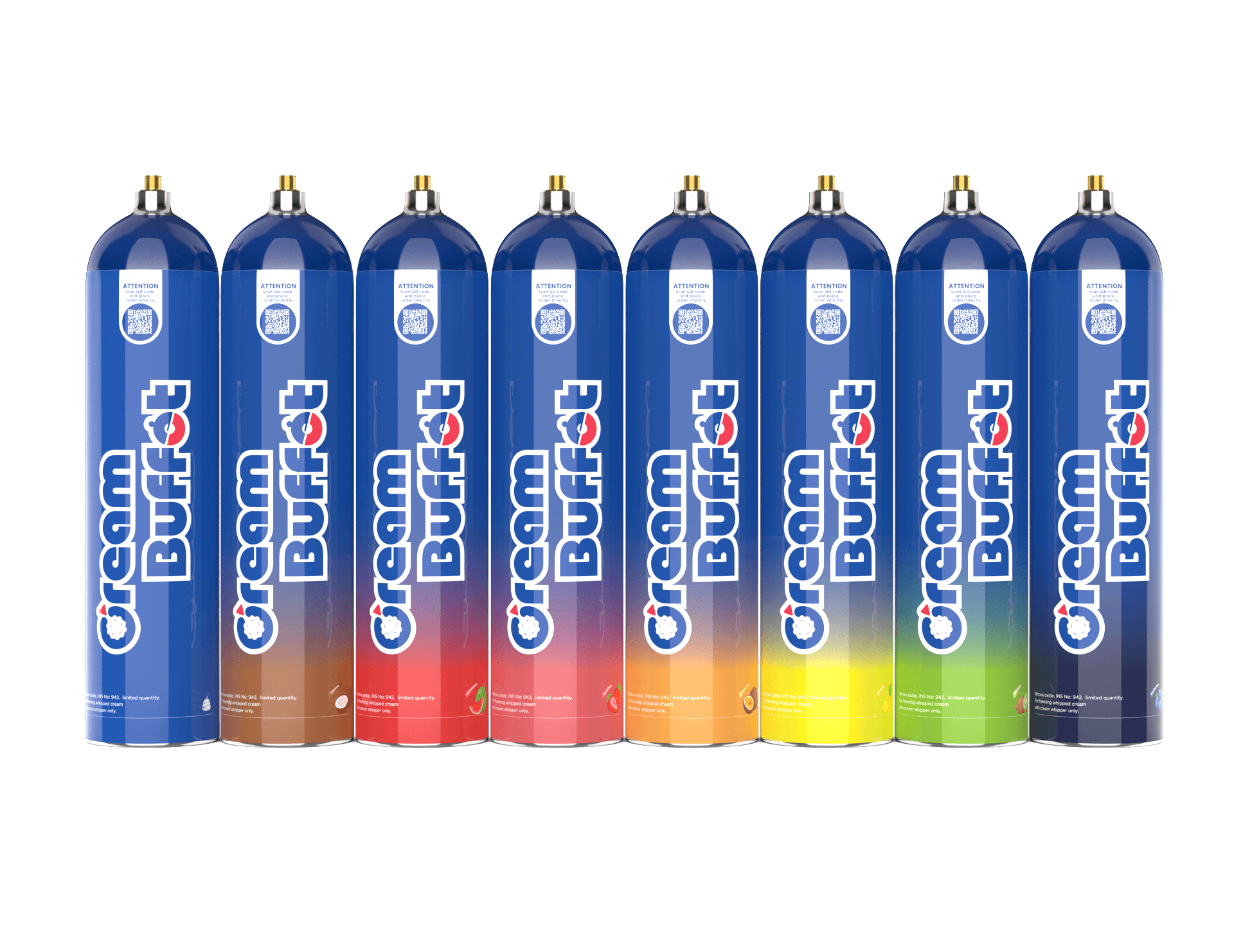 Cream Buffet 640G Aluminum Tanks Nitrous Oxide Whipped Cream Chargers